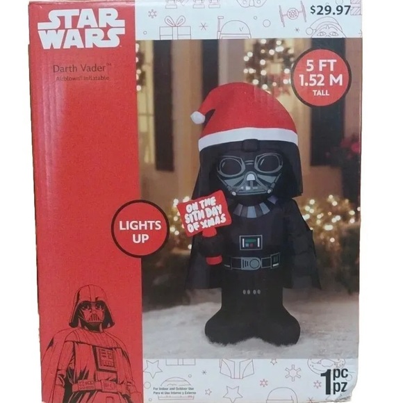 Star Wars | Holiday | Star Wars Santa Darth Vader Christmas Inflatable ...
